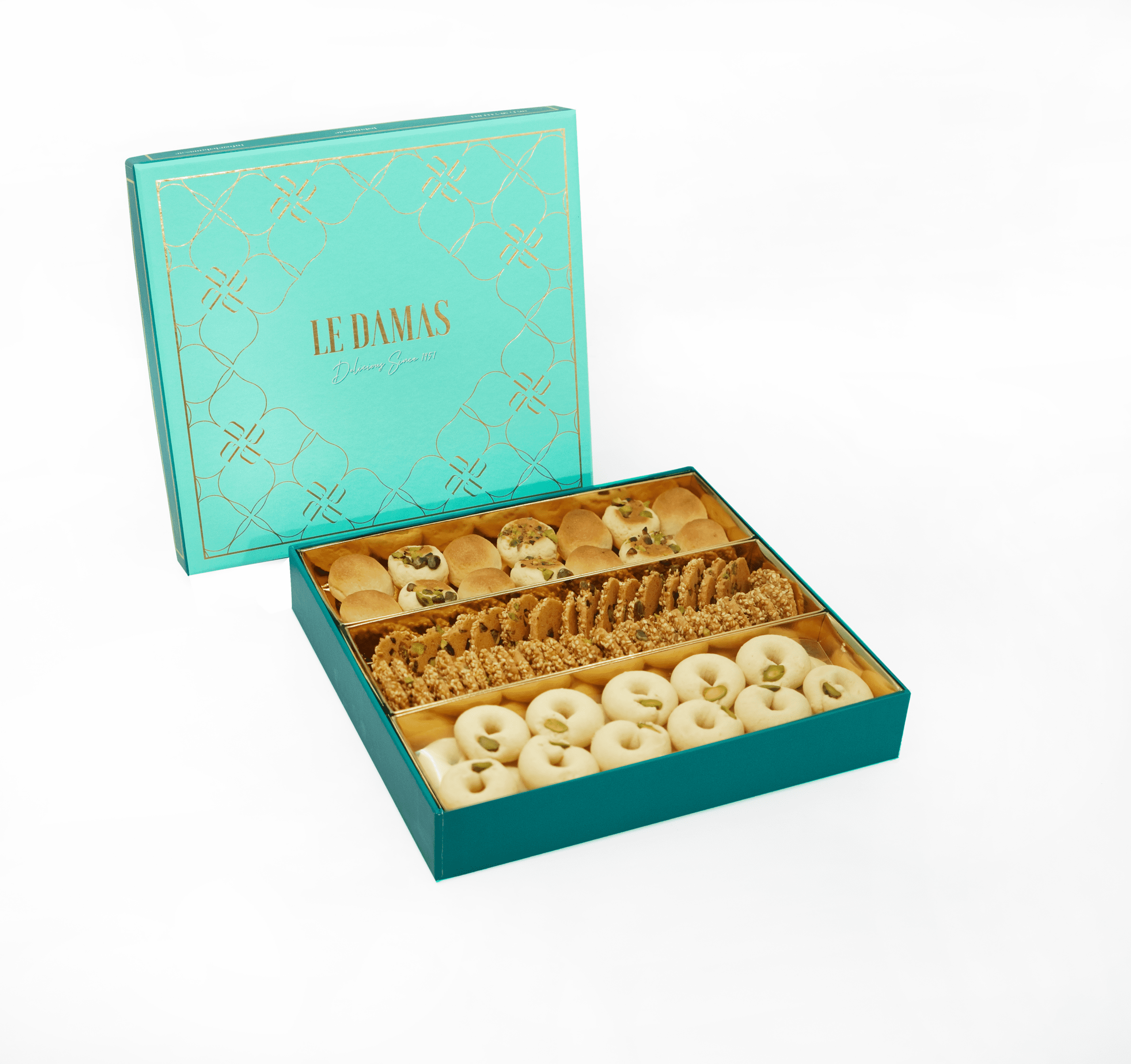 Mix Nawashef Box | Ghraybeh, Barazek & Dates – 500g Le Damas